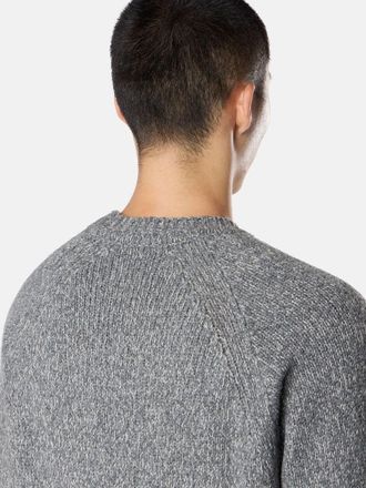 Stone Island Wool-Blend Crew-Neck Sweater - Grey