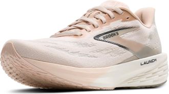 Brooks Womens Launch 11 Neutral Running Shoe, Almond/Fog/Black, 42.5 EU