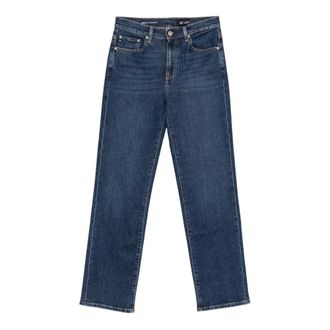AG - Adriano Goldschmied Brinley Mid Rise Straight Leg Jeans - - Jeans - Damen - Blau - W27