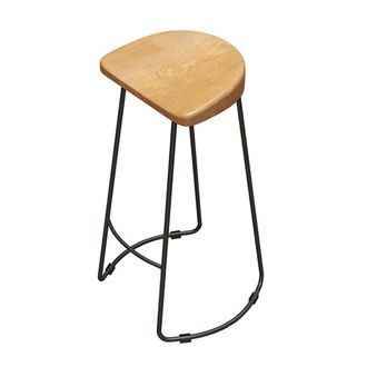 Generic H&ouml;henverstellbarer Barhocker aus Metall mit Holzsitz und Fu&szlig;st&uuml;tze, robuste Ausf&uuml;hrung bis 150 kg Tragkraft, ideal f&uuml;r K&uuml;che, Esszimmer, Fr&uuml;hst&uuml;cksbar