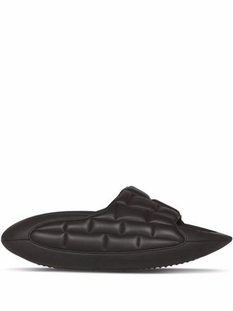 Balmain claquettes B-IT matelass&eacute;es - Noir