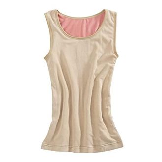 Generic Gilet thermique &eacute;pais pour femme - Sous-v&ecirc;tements - Embellissant le corps, kaki, M