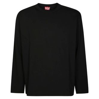 Diesel Herren, Sweatshirts & Hoodies, Schwarzk, SGr&ouml;&szlig;e