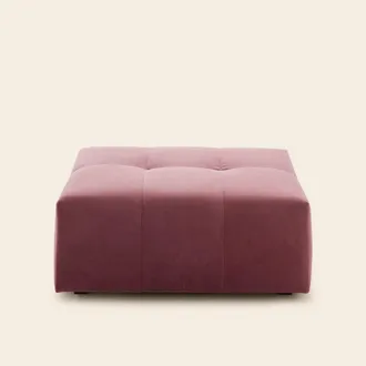 Madura Pouf Modulable Uberto Opal aubergine douce - VIOLET