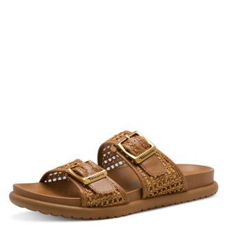 Tamaris Damen Klassische Ballerinas, Frauen Flats,Comfort Lining,TOUCHit-Fußbett,Slip-ons,klassisch elegant,Ballerinen,Cognac,38 EU