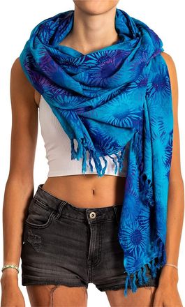 Panasiam Scarf 190x116 cm, B110 blue flower, L