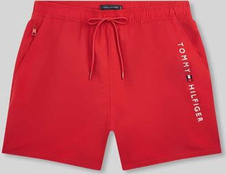 Tommy Hilfiger Badehose mit Label Print