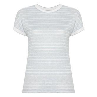 Eleventy Rundhals-T-Shirt - - Tops - Damen - Blau - L