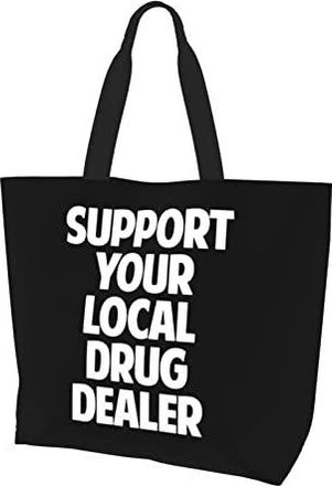 AOOEDM Soutenez votre sac &agrave; provisions r&eacute;utilisable en toile pour dames