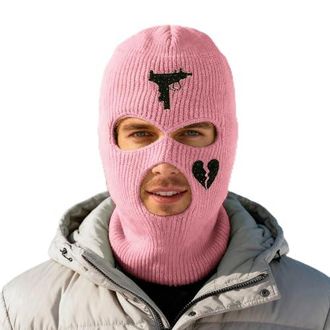 Generic Bonnet dhiver en tricot avec cache-oreilles et visi&egrave;re pour les activit&eacute;s de plein air et les activit&eacute;s de plein air par temps froid, Rose, taille uni
