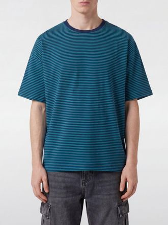Howlin T-shirt ray&eacute; en coton &agrave; coupe d&eacute;contract&eacute;e et col rond