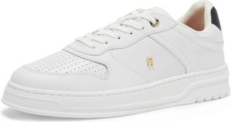 Tommy Hilfiger Damen Th Sporty Cupsole Corp Fw0Fw09025 Low Top, White (White), 40 EU