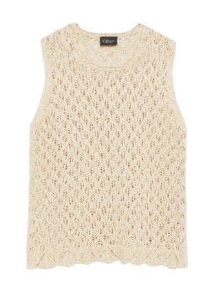 s.Oliver Rundhalspullover Strickpullunder Stricktop mit Ajourmuster