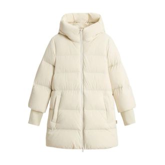 Woolrich Beige Jacke Stilvolles Design Aw25 - - Jackets - Damen - Beige - L