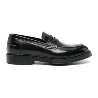 Doucal's Schwarze Leder-Loafer - - Shoes - Herren - Schwarzk - 40 EU