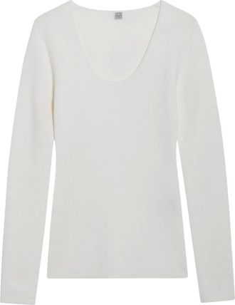 Toteme Femme, Pulls, Beige, Taille: 42 FR Merino Knit Top