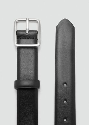 Mango G&uuml;rtel aus 100 % Leder schwarz - Herren - 100 - MANGO MAN