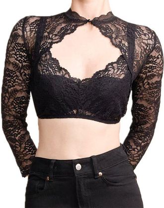 Kr&uuml;ger Dirndlbluse Dirndlbluse Julene schwarz