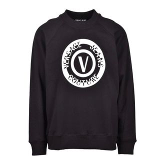Versace Jeans Couture Homme, Sweatshirts et sweats &agrave; capuche, Noir, Taille: 2XL SweaT-shirt en coton - Mod&egrave;le : Felpa