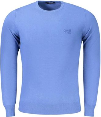 Cavalli Homme, Pulls, Bleu, Taille: XL Maille ras du cou