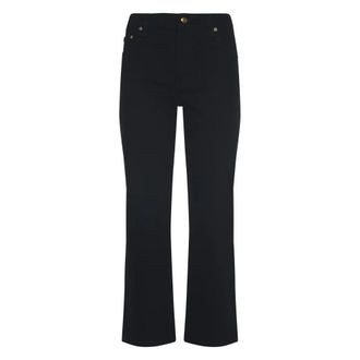 Tory Burch Femme, Pantalons, Noir, Taille: W25 Pantalon &Eacute;vas&eacute; Court