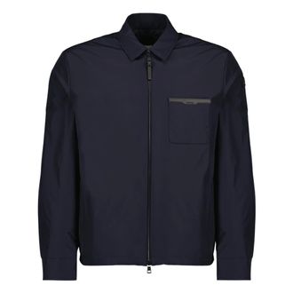 Moncler Homme, Vestes, Bleu, Taille: XL Doudoune chemise Tollymore bleu marine