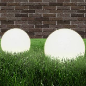 vidaXL Lampe &agrave; led sous forme de boule 2 pcs Sph&eacute;rique 30 cm pmma Vidaxl