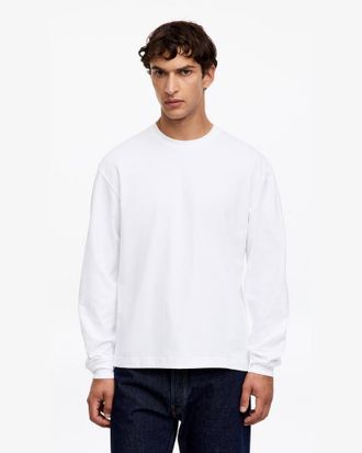 Arket Langarmshirt -Wei&szlig;