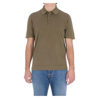 Drumohr Ice Cotton Frosted Polo - - Tops - Herren - Gr&uuml;n - L