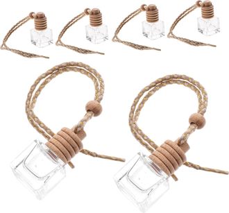 Soimiss 6stücke Transparente Autoduft-diffusorflasche Leere Parfümflasche Fürs Auto Dekorative Aromaflasche Wiederverwendbare Diffusorflasche Leere Flasche