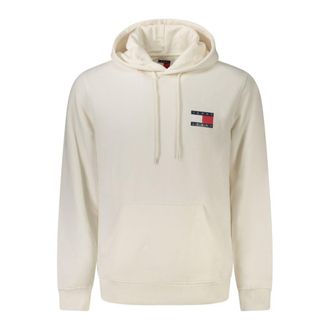 Tommy Hilfiger Wei&szlig;es Baumwoll-Herren Kapuzensweatshirt