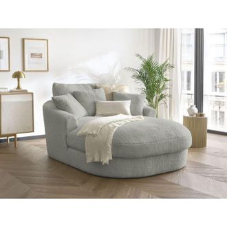 BOBOCHIC Bobochic - M&eacute;ridienne belem tissu bouclette Gris clair