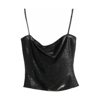 Gucci Jersey-Top mit irisierendem Effekt - - Tops - Damen - Schwarzk - S