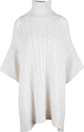 Eleventy Femme, Pulls, Blanc, Taille: 40 FR Cappa Intrecciata