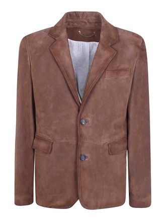 Golden Goose Blouson En Cuir - Marron