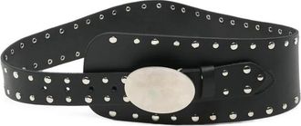 Gimaguas Ceinture Iris orn&eacute;e de clous - Femme - Accessoires - Noir - Taille: S/M