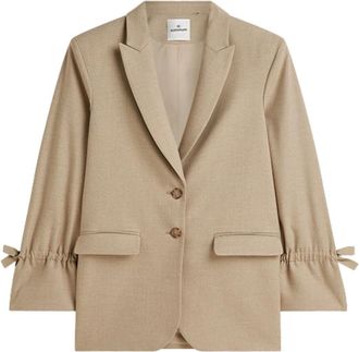 Summum Femme, Vestes, Beige, Taille: 40 FR Blazer Twill Melange