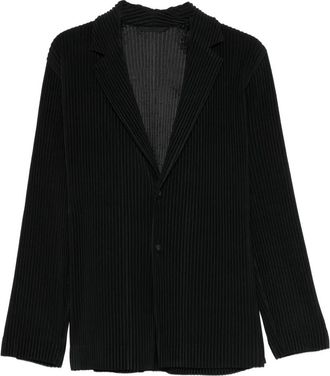 Issey Miyake Homme, Vestes, Noir, Taille: XL Pliss&egrave; Jacket