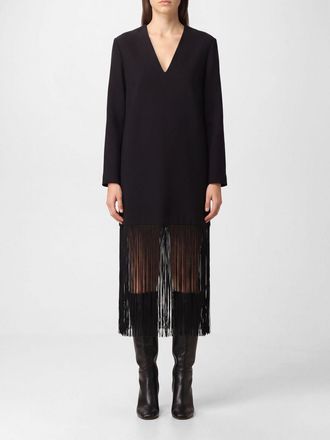 By Malene Birger Tunique Mella en cr&ecirc;pe de laine vierge &agrave; franges
