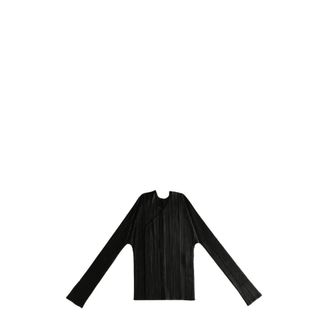 Issey Miyake Damen, Strickwaren, Schwarzk, LGr&ouml;&szlig;e