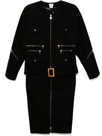 Chanel tailleur-jupe (années 1990-2000) - Noir