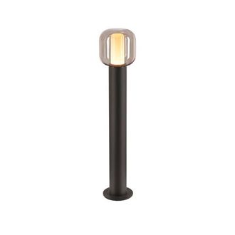 SLV Stehleuchte OVALISK 75 FL / LED Außen-Beleuchtung für Wege, Wände, Eingänge, Outdoor Garten-Lampe / CCT switch 3000/4000K IP65 9W 600lm anthrazit, 100