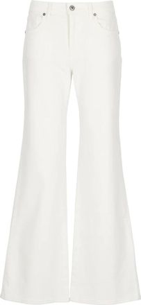 P.A.R.O.S.H. P.a.r.o.s.h., Femme, Jeans, Blanc, Taille: 38 FR Jean Cinq Poches &agrave; Passants de Ceinture