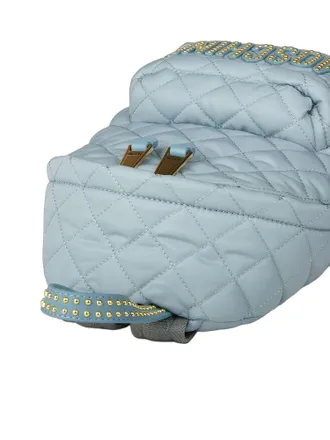 Moschino Womens Backpack Light Blue Polyamide