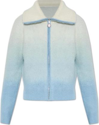 Casablanca Femme, Pulls, Bleu, Taille: 36 FR Cardigan avec effet dégradé