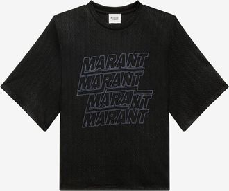 Isabel Marant T-shirt Freya - Femme - Noir - Taille XS - Marant &Eacute;toile