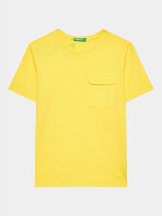 Benetton United Colors Of Benetton T-Shirt 3096G1097 Gelb Regular Fit