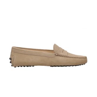Tod's Beige Wildleder Handgefertigte Ziern&auml;hte - - Shoes - Damen - Beige - 35 EU