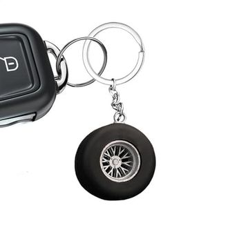 Generic Porte-cl&eacute;s de pneu de voiture - Porte-cl&eacute;s de pneu de course | Porte-cl&eacute;s de pneu de course en caoutchouc souple, porte-cl&eacute;s cr&eacute;atif pour homme amateu