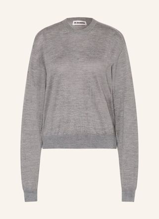 Jil Sander Pullover Mit Cashmere Und Seide grau